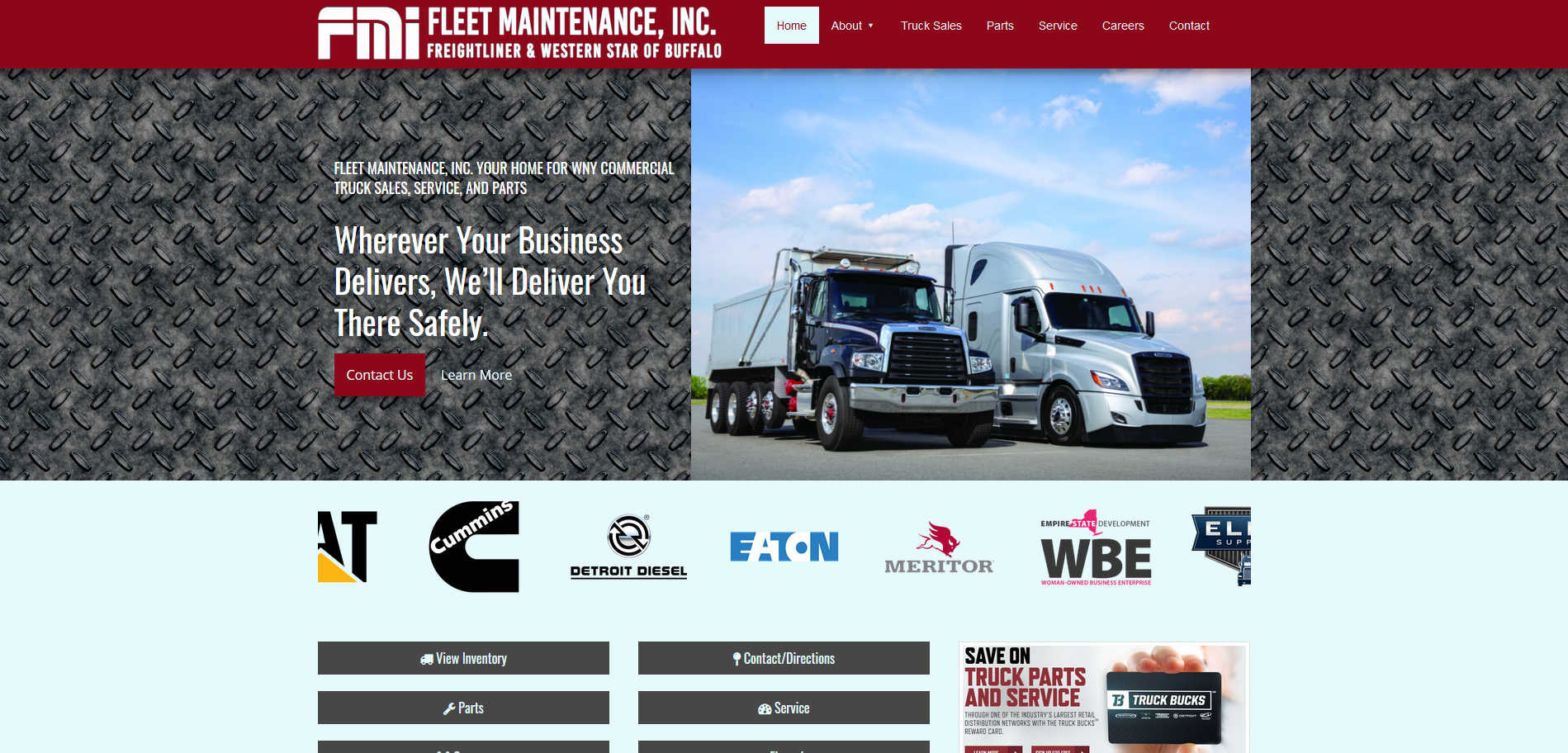 Transportation: Trucking Company Website | Buffalo Web